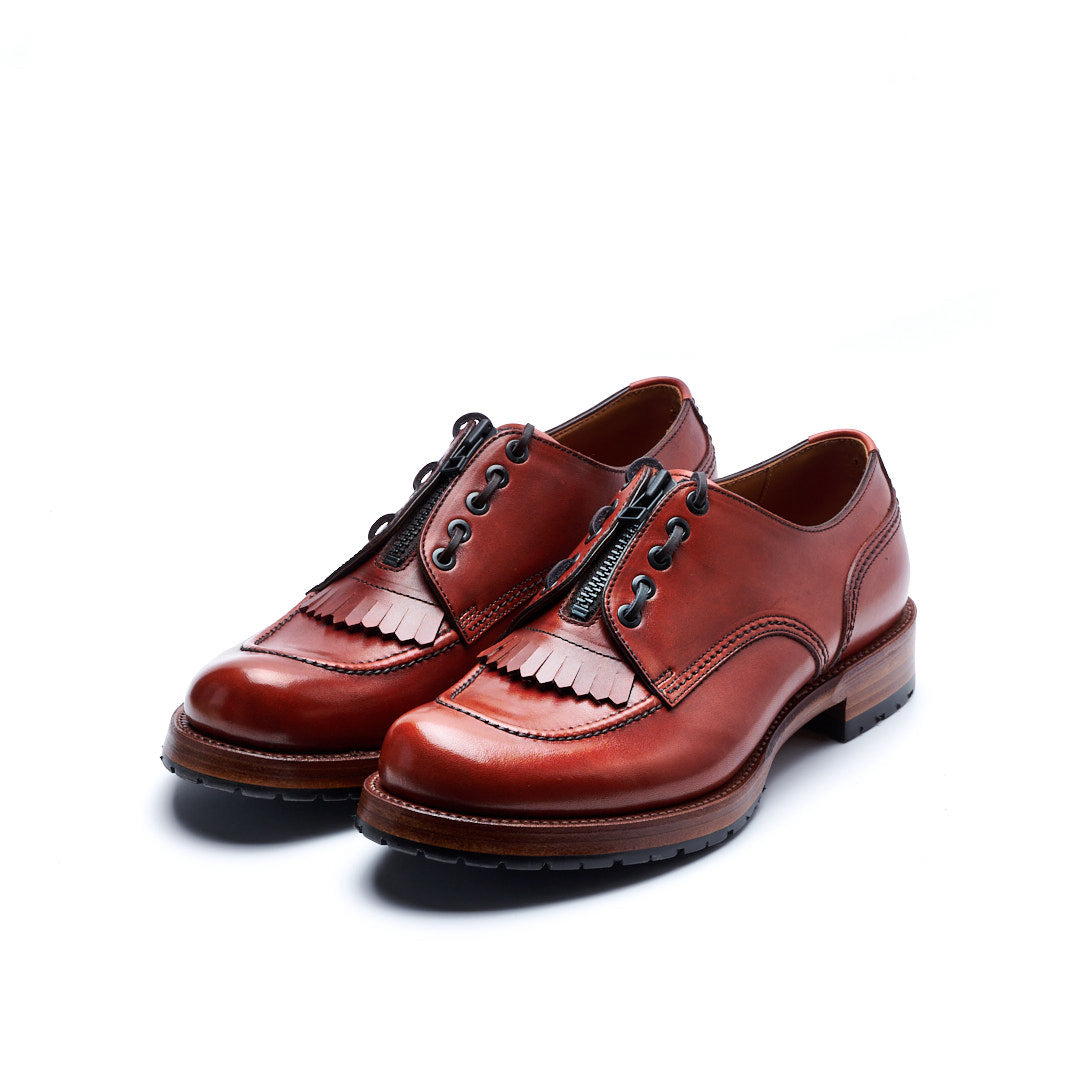 C-7062 U-MOCHA ZIPPER UNIT SHOES RBR – chausser online store